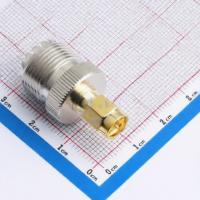 China Durable UHF to SMA Coaxial RF Connector Adapter SAMZO UHF-KJ-290-L0-M-S with 180 Degree Operation for sale
