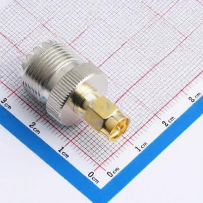 China Durable UHF to SMA Coaxial RF Connector Adapter SAMZO UHF-KJ-290-L0-M-S with 180 Degree Operation for sale