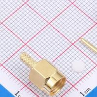 China SMA COAXIAL RF CONNECTOR SAMZO SMA-JC-152-L0-3 Featuring Gold Plated Brass Pin and Vertical Position for sale