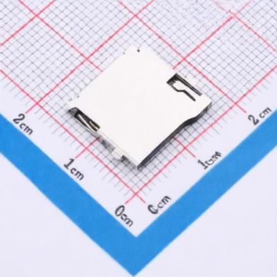 China Electrical and mechanical tested SHETIME TFC6A-N1S1-2000-A TF card connector designed for surface mounting for sale