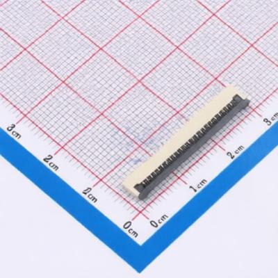 China 1.0mm Pitch FPC Connector SHOU HAN 1.0-24P XGXJ-H2.0 Designed for Electrical and Mechanical Performance for sale