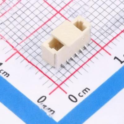 China Vertical SMT pin header SHOU HAN 1.0-6P LT with rated current 1 amp and rated voltage 125 volts AC DC for sale