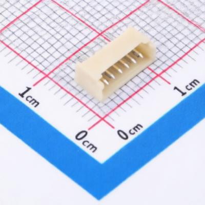 China Durable SHOU HAN 1.25mm-6P ZZ-MS Connector with Phosphor Bronze Terminals and Plastic Housing for sale