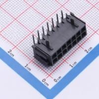 China electrical connector SHOU HAN MX3.0-2x7PWZ straight pin header with 3 millimeter pitch and 5 amp current rating for sale