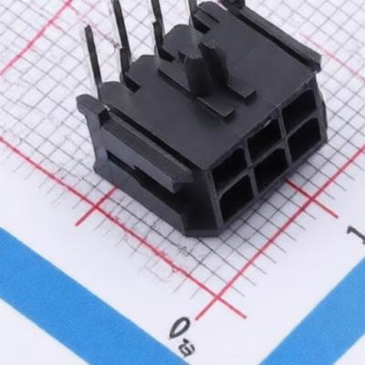 China General Purpose MX3.0-2x3PWZ Strip Connector Header Compatible with 1.2 to 1.6 mm PC Board Thickness for sale