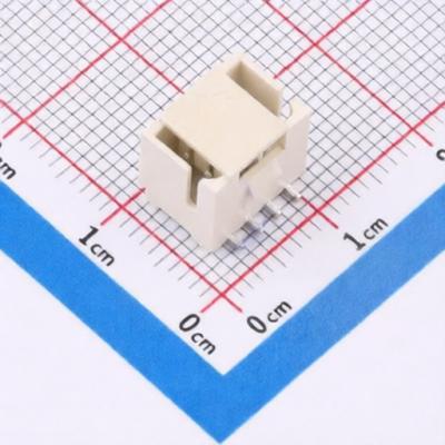 China electronic connector SHOU HAN PHB2.0-2x4PLTDK pin header with brass contacts and beige nylon housing for sale