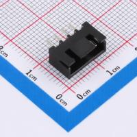 China electronic connector SHOU HAN 2.54-4P ZZ-H pin header with PA66 housing and brass contacts for sale