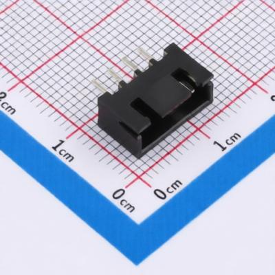 China electronic connector SHOU HAN 2.54-4P ZZ-H pin header with PA66 housing and brass contacts for sale