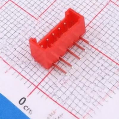 China electronic connector SHOU HAN 2.0-6P WZDK-R pin header with UL94V-0 nylon housing and gold plating for sale