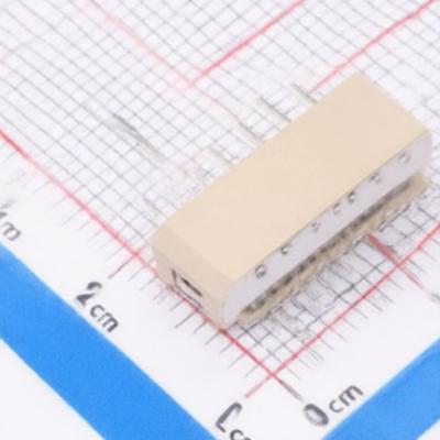 China strip connectors SHOU HAN 5264-6P ZZMS suitable for pc board thickness 16mm and awg 22 to 28 wire sizes for sale