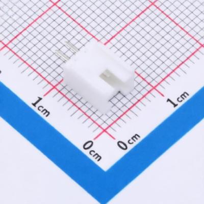 China SHOU HAN SH-HY2.0-2PZZ pin header connector with bright tin plated brass contacts and natural color housing for sale