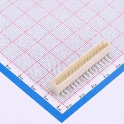 China Electrical connector SHOU HAN 2.54mm 16P WZ MS with beige PA6T housing and phosphor bronze terminals for sale