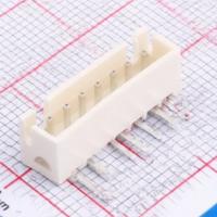 China connector SHOU HAN 2.54mm-7P WZ-MS pin header with nylon housing and tin plated phosphor bronze contacts for sale