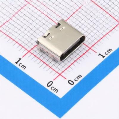 China SHOU HAN TYPE-C 16PIN 3MD 385 connector with black orange jasper color options and RoHS certification for sale