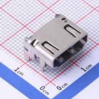 China Durable SHOU HAN HDMI 19PIN 043 Connector with LCP UL94V0 Plastic and Gold Plated Contact Terminals for sale