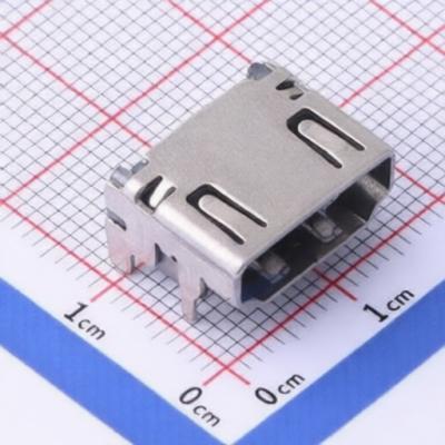 China Durable SHOU HAN HDMI 19PIN 043 Connector with LCP UL94V0 Plastic and Gold Plated Contact Terminals for sale