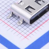China Durable SHOU HAN TYPE-C 6P QT073 connector rated DC 5V 3A with temperature range minus 30 to 80 degrees for sale