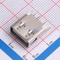 China Durable USB connector SHOU HAN AF 180°ZJZB13.0 with max connection force 3.57Kgf and electrical rating DC 30V 1.5A for sale