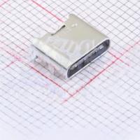 China Stable electrical SHOU HAN TYPE-C 6P connector rated 5V 3A with tested mechanical and terminal strength for sale