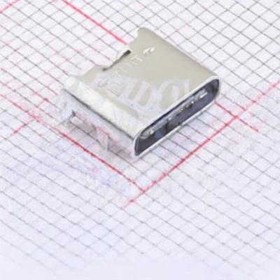 China Stable electrical SHOU HAN TYPE-C 6P connector rated 5V 3A with tested mechanical and terminal strength for sale