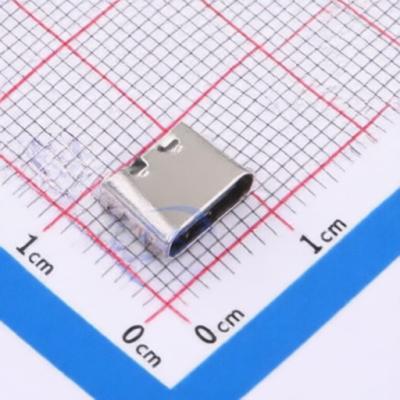 China High temperature SHOU HAN TYPE-C 6PIN connector with stainless steel mid plate and front shell materials for sale