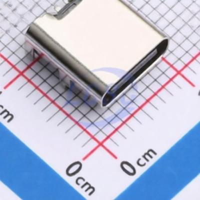 China Durable SHOU HAN TYPE-C 6P WTL9.4 108 connector with gold plated terminals and stainless steel shell for sale