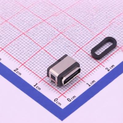 China Waterproof TYPE C 6PIN female connector SHOU HAN USBC 0015IPX6 00 for robust electrical applications for sale