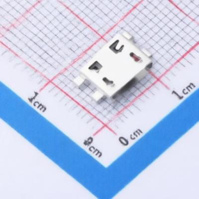China Durable SHOU HAN MICRO 4PCB0.8 ZB Micro USB Connector Featuring UL94V0 Plastic and Nickel Base Shell for sale