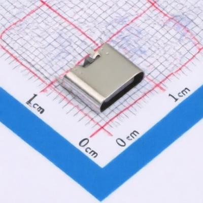 China Durable Type-C Connector with Stainless Steel Housing, Gold Plated Terminals, and 5000 Mating Cycles for Reliable Performance for sale