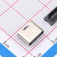 China Electronic connector SHOU HAN TYPE-C 2P 180 LTH6.5 providing current rating and mechanical durability for sale