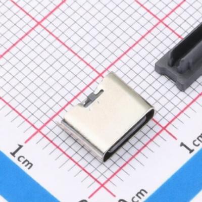 China Electronic connector SHOU HAN TYPE-C 2P 180 LTH6.5 providing current rating and mechanical durability for sale