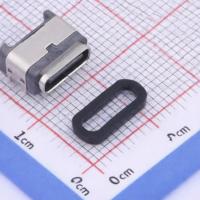 China waterproof SHOU HAN TYPE-C 6PFS 4J-H8.2 IPX7 connector with 3A current and 100VAC voltage ratings for sale