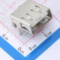 China USB connector SHOU HAN AF 90° ZJDG ZB with practical temperature range minus 25 to 85 degrees Celsius for sale