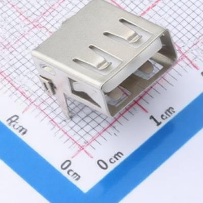China USB connector SHOU HAN AF 90° ZJDG ZB with practical temperature range minus 25 to 85 degrees Celsius for sale