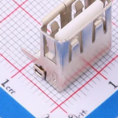 China Technical SHOU HAN AF 90° ZJDG JB USB connector with tested contact resistance and terminal strength for sale