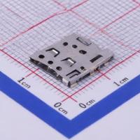 China SMD Package PC Card Socket with Self-Ejecting Card Connection and Card Detection Feature for NanoSIM Cards for sale