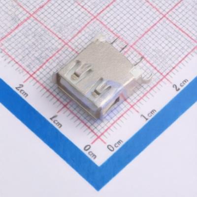 China Electrical Connector SHOU HAN AF 180°WJB13.0 USB Type with SPCC Material and Temperature Tolerance for sale