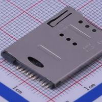 China Push Push SIM Card Socket Surface Mount SMT Lateral Insertion SOFNG SIM 024X Electrical Performance for sale