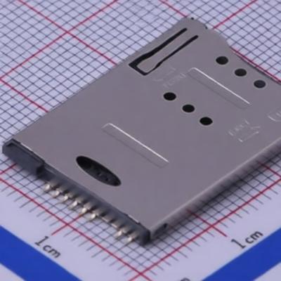 China Push Push SIM Card Socket Surface Mount SMT Lateral Insertion SOFNG SIM 024X Electrical Performance for sale