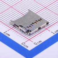 China Ultra thin SMT T Flash connector with push pull operation and durable contact materials SOFNG TF 008 for sale