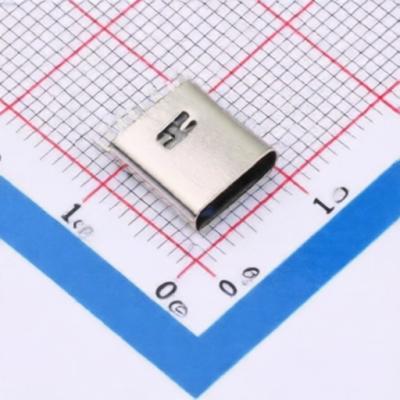 China Durable TYPE-C connector SHOU HAN TYPE-C 6P LCH9.3 108 with LCP C2680 and stainless steel materials for sale
