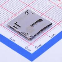 China Surface Mount Memory Card Socket with Push-Push Operation for Micro SIM Cards and RoHS Compliance for sale