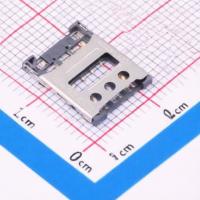 China Compact nano sim socket with hinge design phosphor bronze terminals and gold plating SOFNG SNO-1306-X for sale