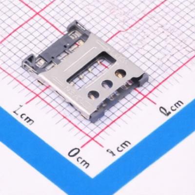China Compact nano sim socket with hinge design phosphor bronze terminals and gold plating SOFNG SNO-1306-X for sale