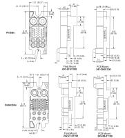 China Floating Panel Mount Connectors TE Connectivity 1648469-1 ELCON Drawer Series for Modular Equipment for sale