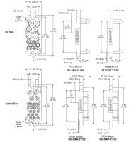 China Floating Panel Mount Connectors TE Connectivity 1648469-1 ELCON Drawer Series for Modular Equipment for sale