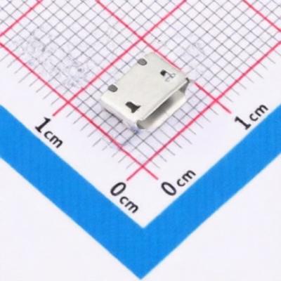 China Robust Micro-B USB Connector with Gold Plated Contact, 10000 Connect-Disconnect Life, and LCP UL94V-0 Plastic for Reliable SMD Applications for sale