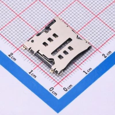 China Durable Micro SIM and Nano SIM Card Socket Connector SOFNG SMO-1517 with Complete Pin Connections for sale