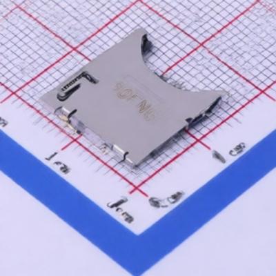 China SMT Mounting T Flash Connector SOFNG TF 009 Featuring Stainless Steel and Phosphor Bronze Materials for sale