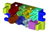China Modular power interconnects TE Connectivity 2212290-1 FORGE drawer connectors for industrial data center applications for sale